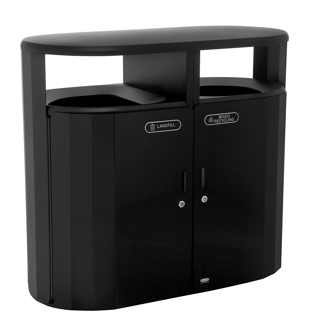 Resist® Dual Stream Trash & Recycling Container | Rubbermaid